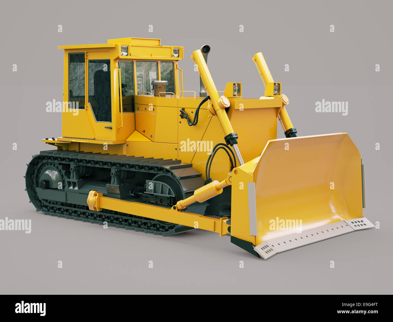 Heavy crawler bulldozer Stock Photo - Alamy