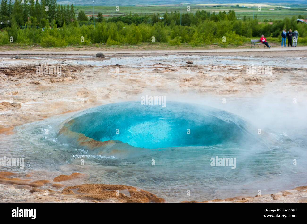 Strokkur geyser, Iceland Stock Photo - Alamy