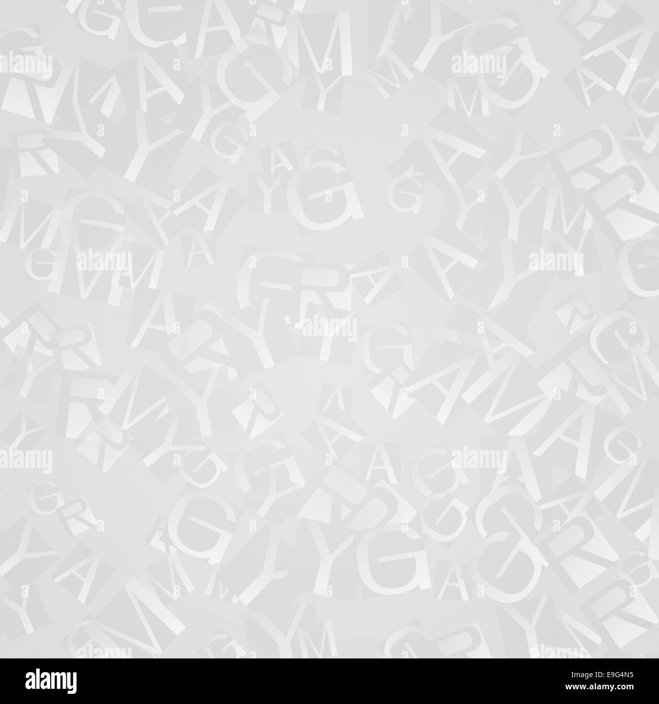 Random letters alphabet on Black and White Stock Photos & Images - Alamy