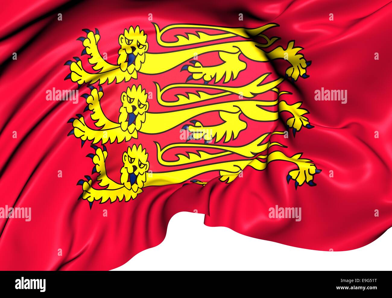 Royal Banner of England Stock Photo - Alamy