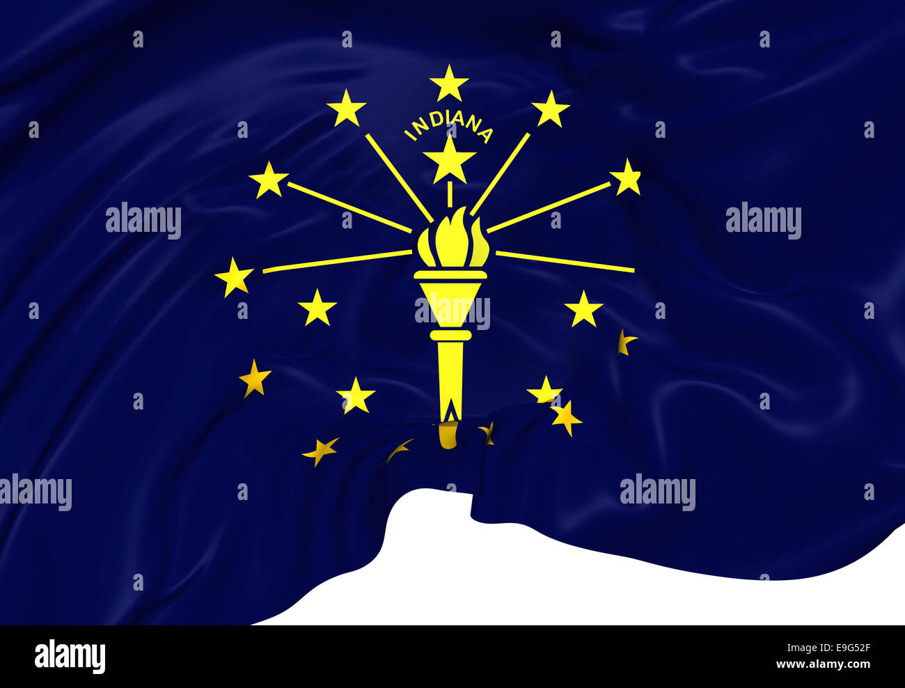 Flag of Indiana Stock Photo - Alamy