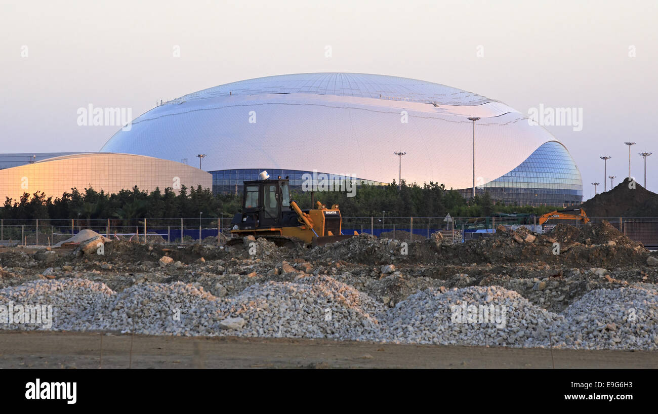 Large ice palace Big. Sochi. Russia Stock Photo - Alamy