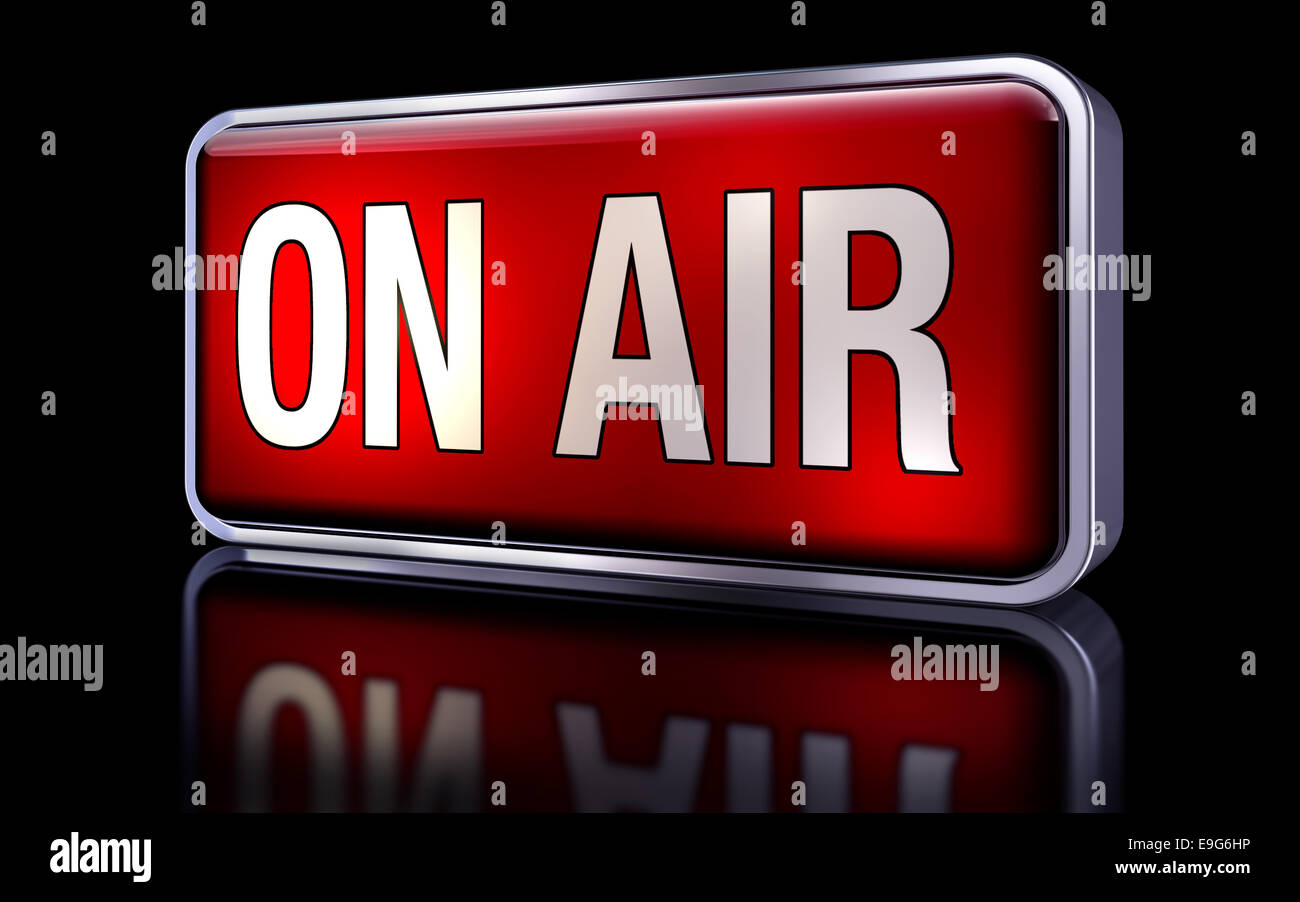 on air icon Stock Photo - Alamy