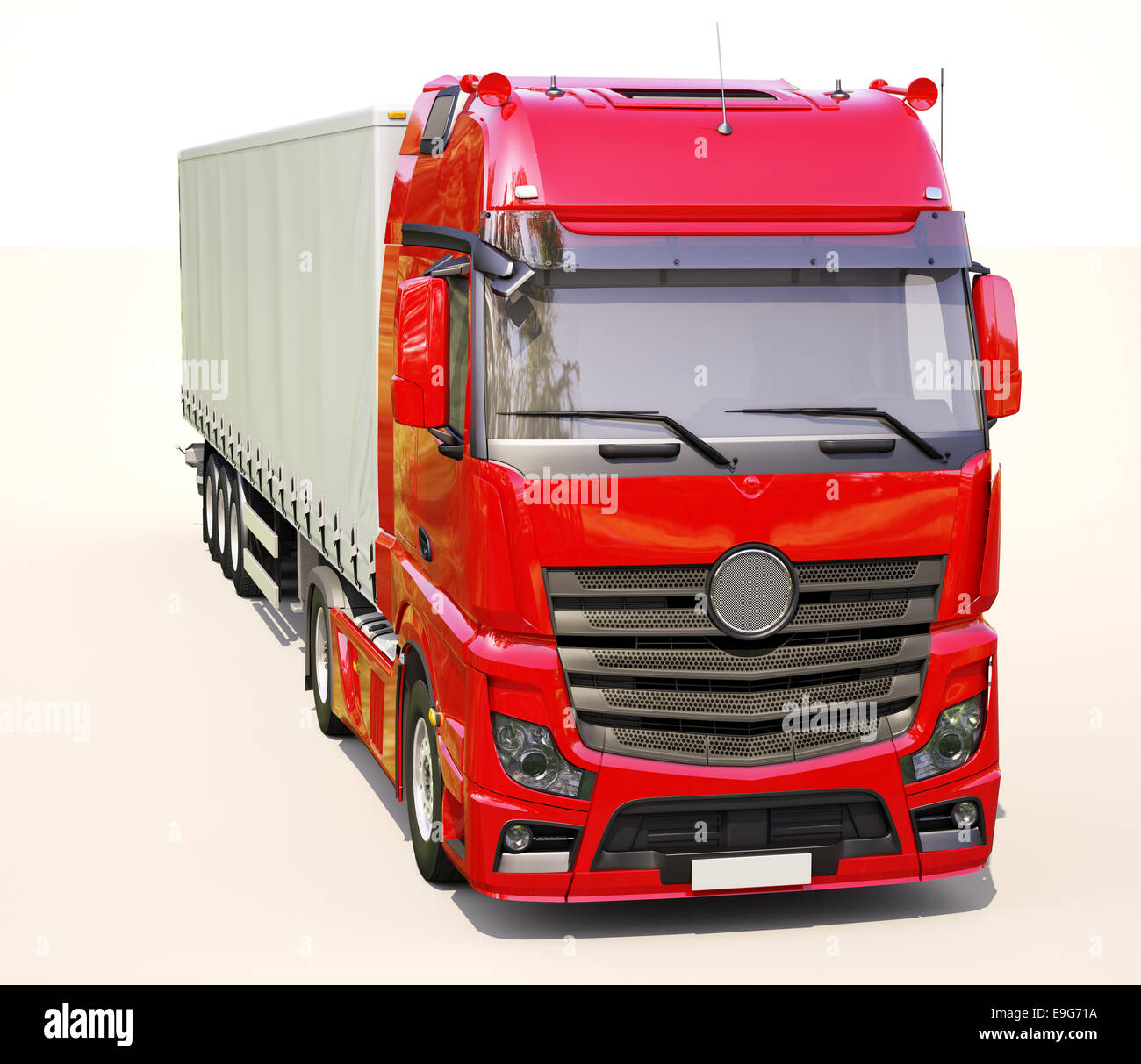 Lorry trailer Cut Out Stock Images & Pictures - Alamy