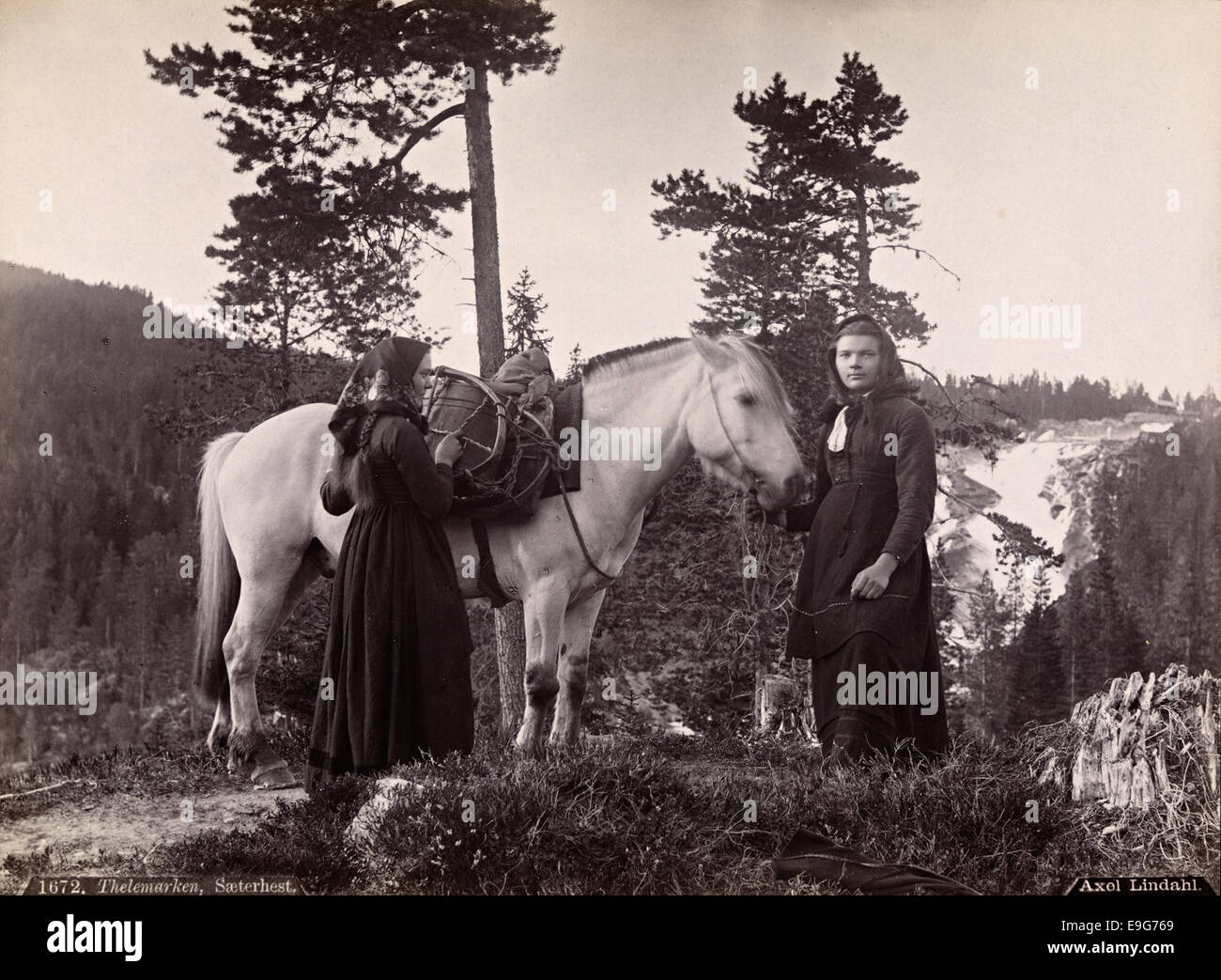 This image, captured by Axel Lindahl, shows women with horses in ...
