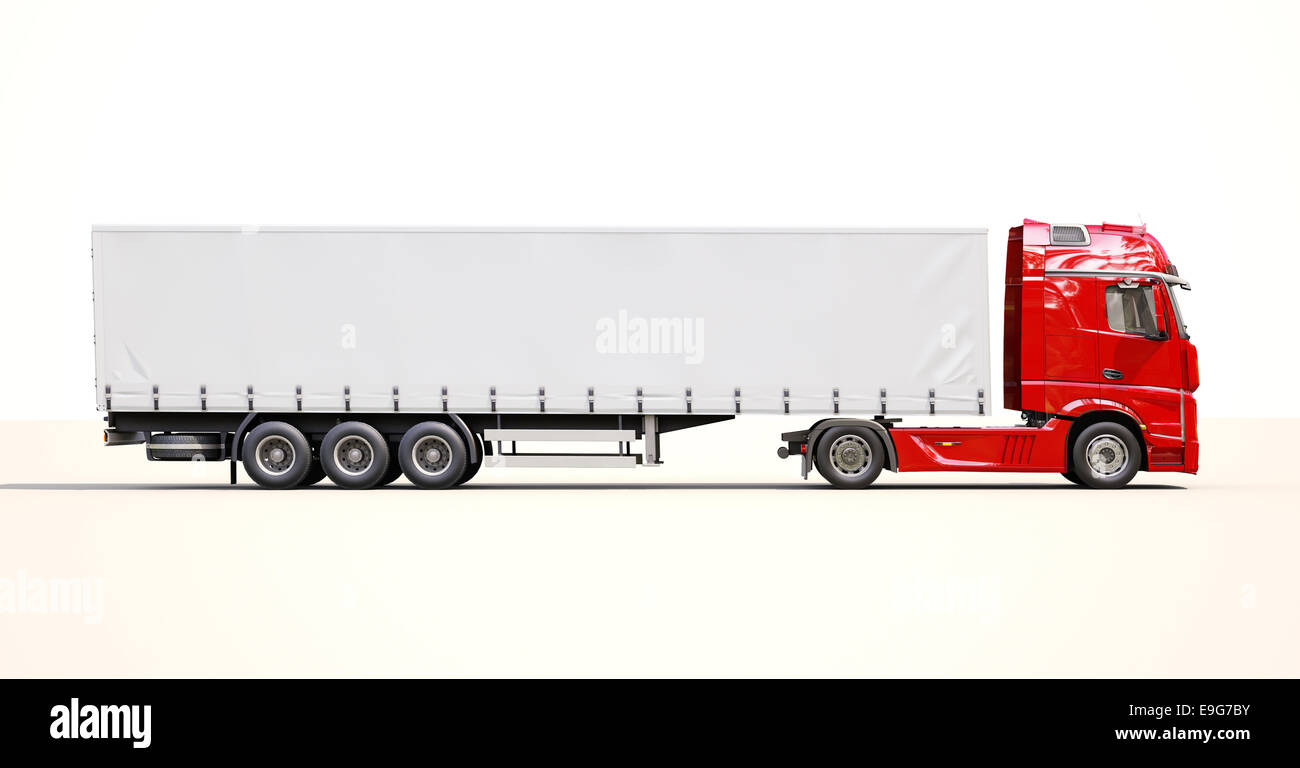 Caterpillar semi trailer truck hi-res stock photography and images - Alamy