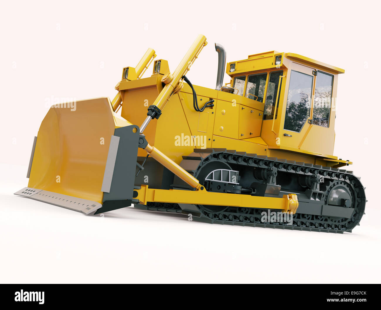 Heavy crawler bulldozer Stock Photo - Alamy