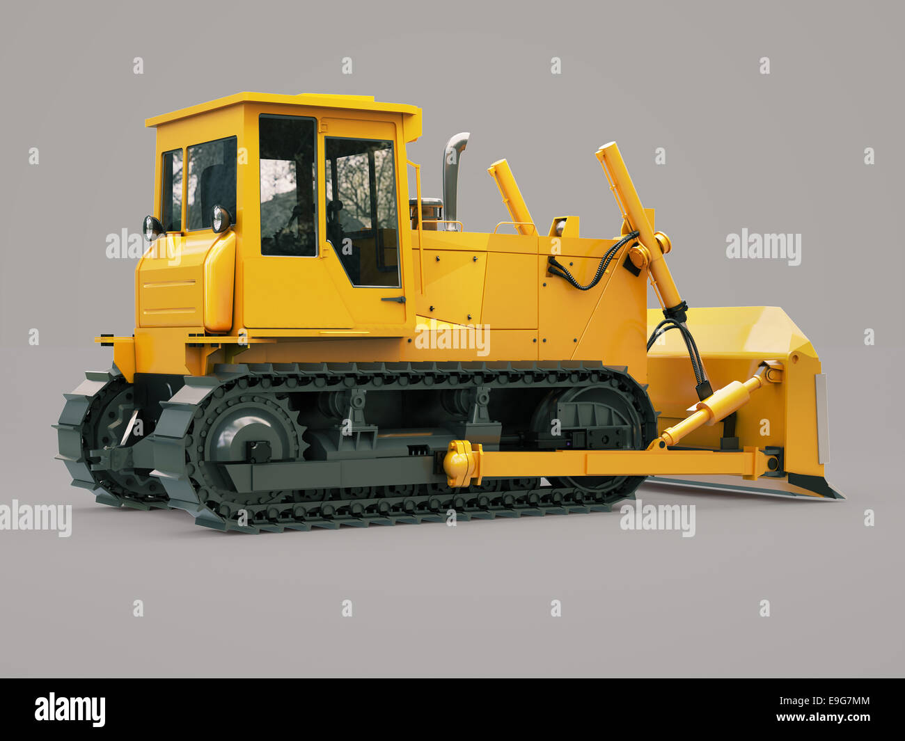 Heavy crawler bulldozer Stock Photo - Alamy