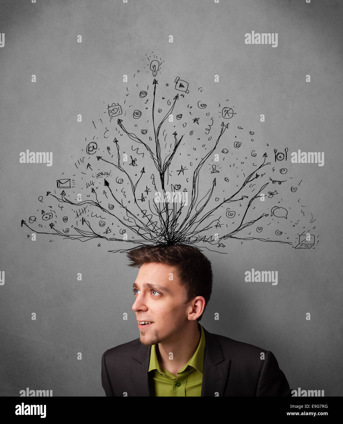 Tangled lines hi-res stock photography and images - Alamy