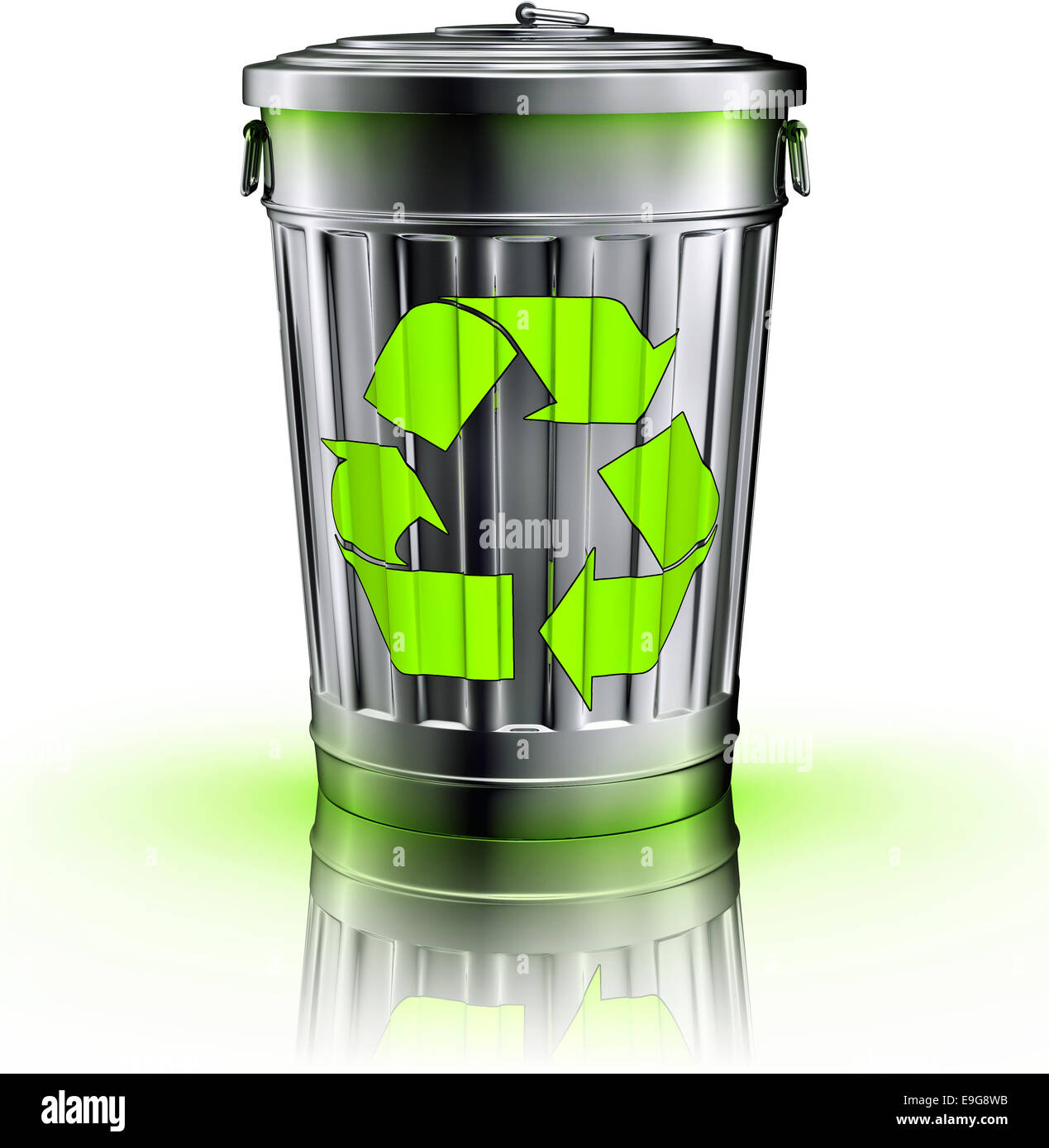 Recycling trash can hi-res stock photography and images - Alamy