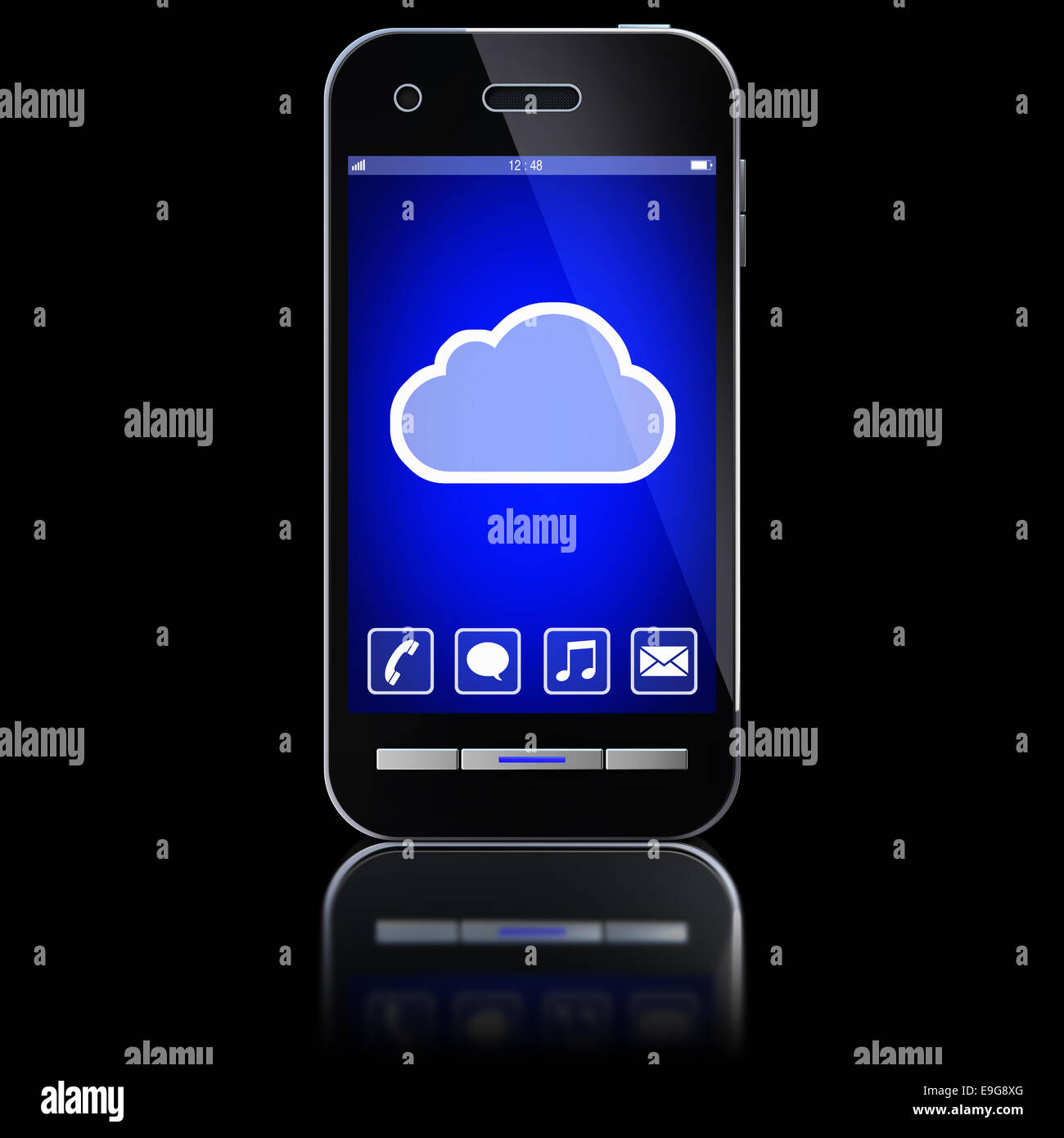 smartphone and cloud Stock Photo - Alamy