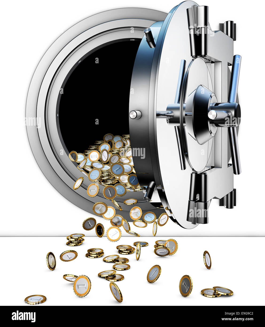 Bank vault cash Cut Out Stock Images & Pictures - Alamy