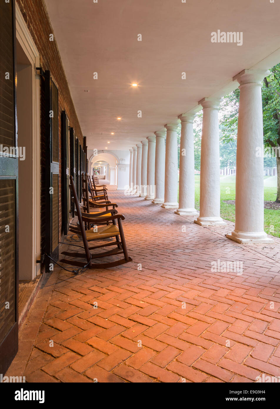 Student houses and walkway UVA Stock Photo - Alamy