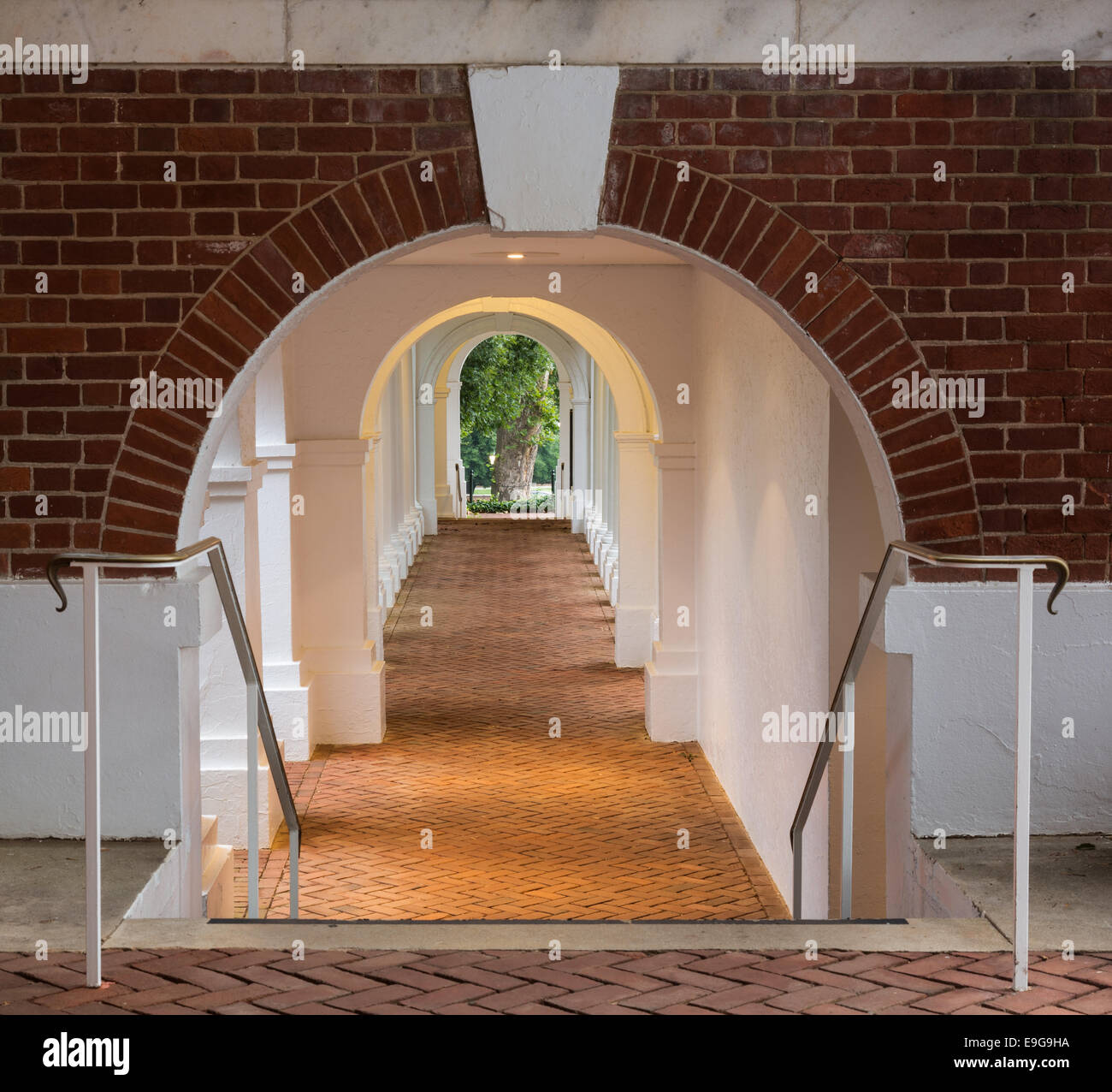 Underground walkway under Rotunda at UVA Stock Photo - Alamy