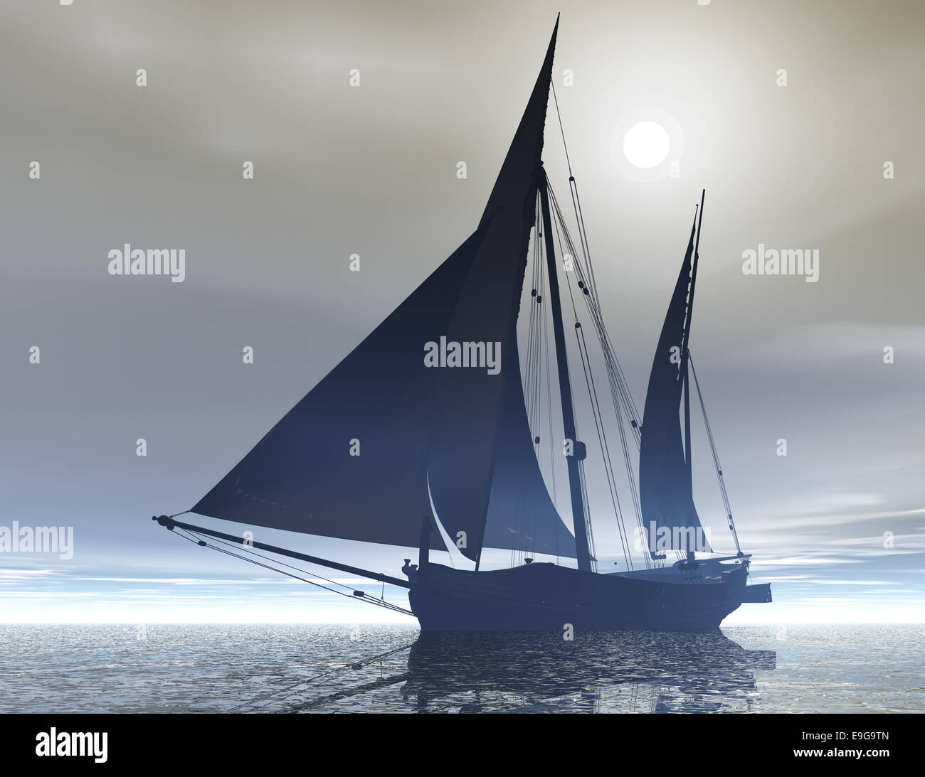 Segelboot illustration hi-res stock photography and images - Alamy