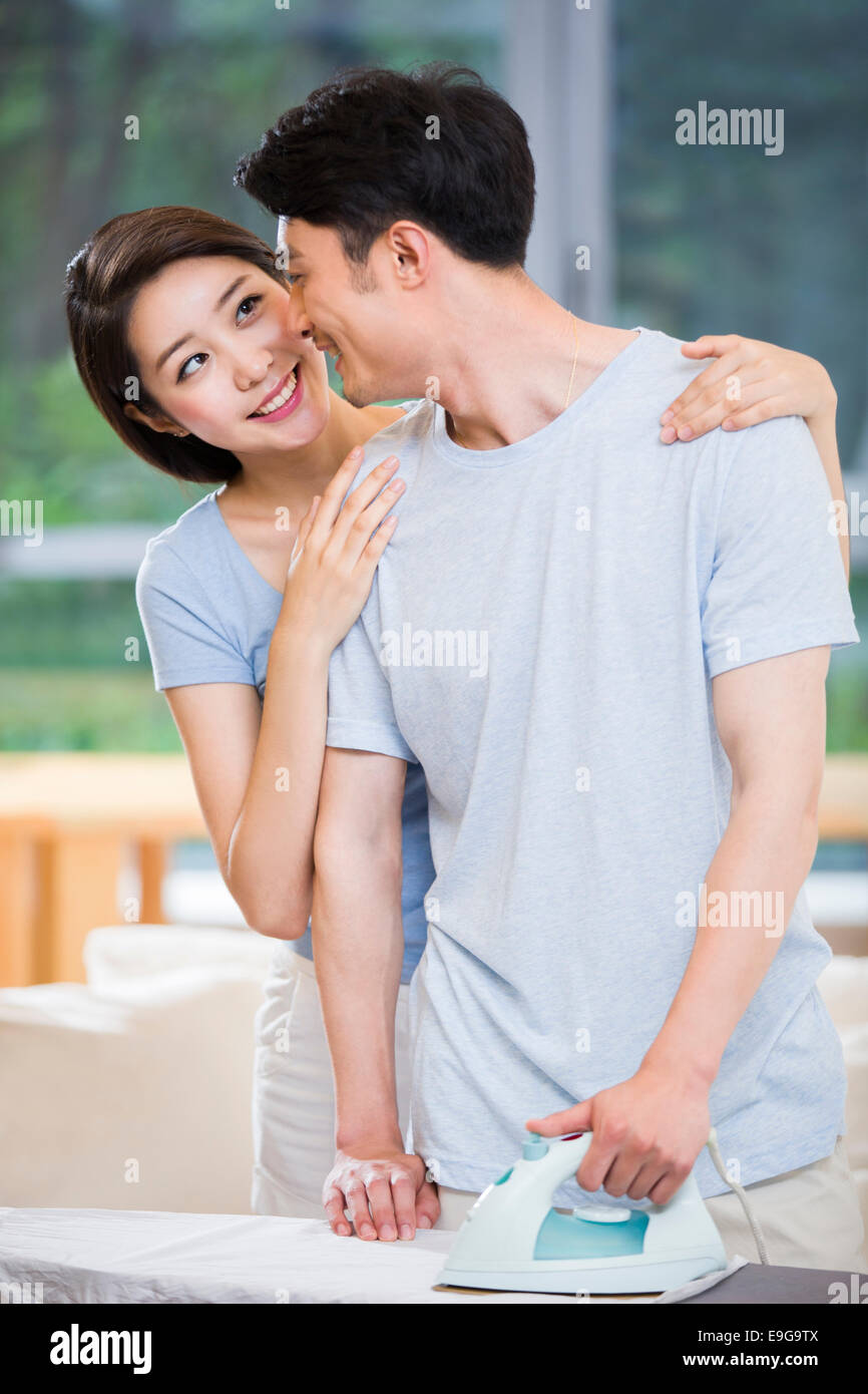 Husband doing housework hi-res stock photography and images - Alamy