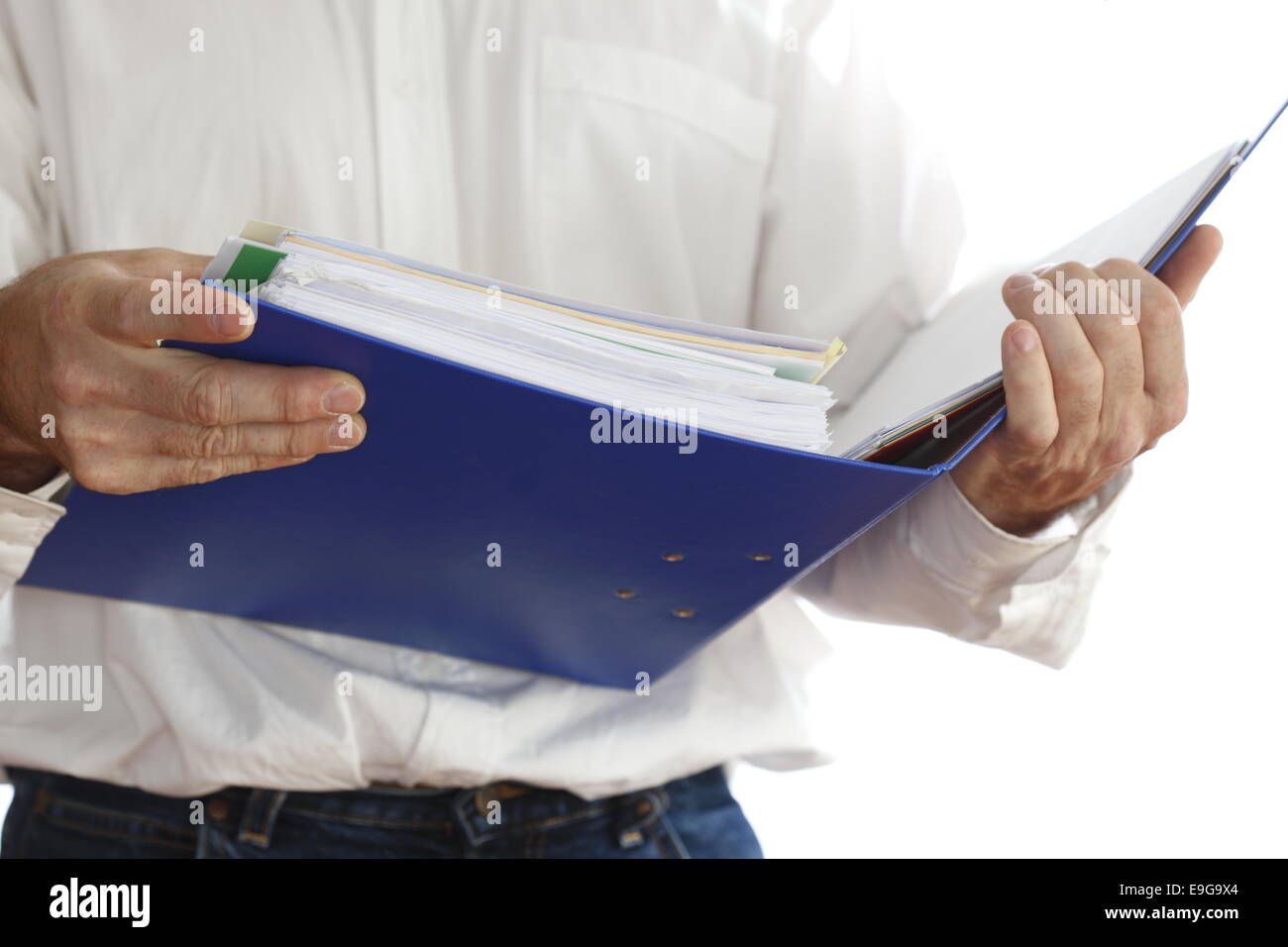 Man Folder Arm High Resolution Stock Photography and Images - Alamy