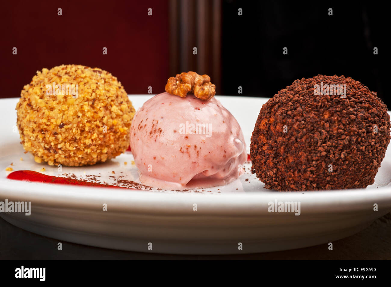 ice cream desserts Stock Photo - Alamy