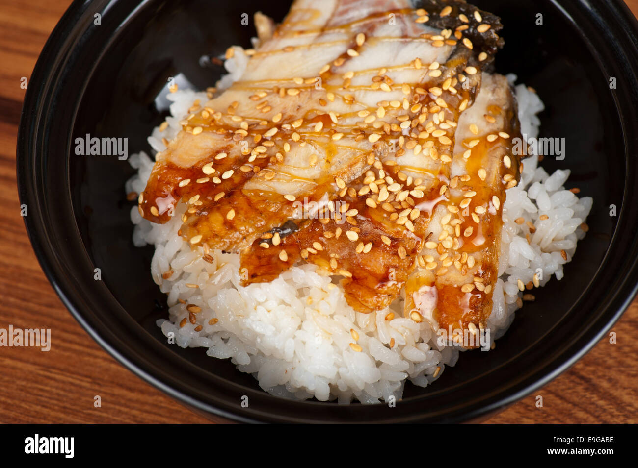 eel with rice Stock Photo - Alamy