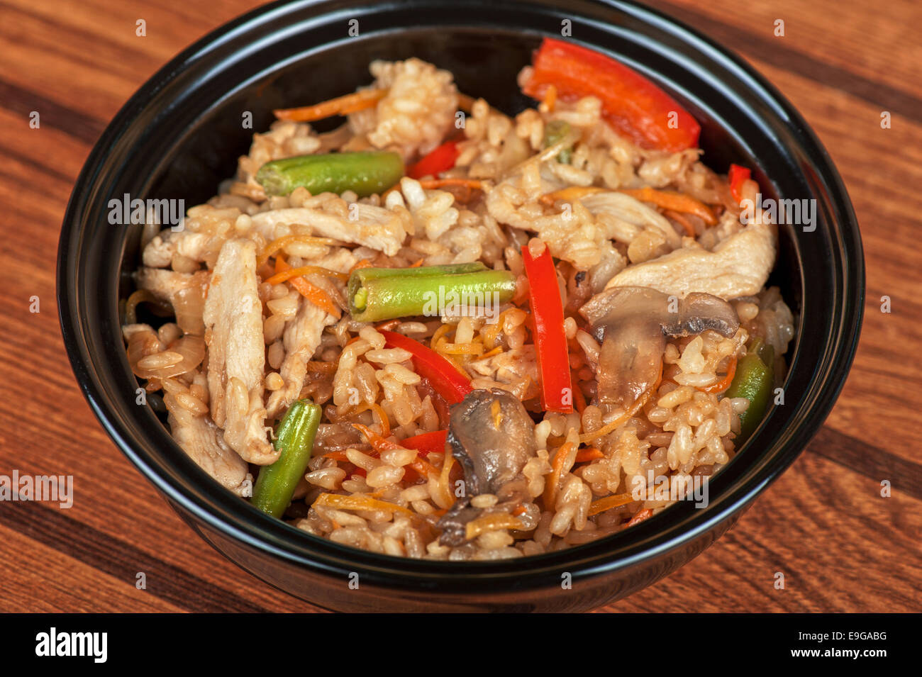 Rice chicken vegetable Stock Photo - Alamy