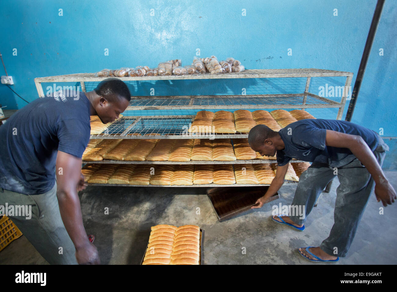 Commercial bakery in Dar es Salaam, Tanzania, East Africa Stock Photo ...