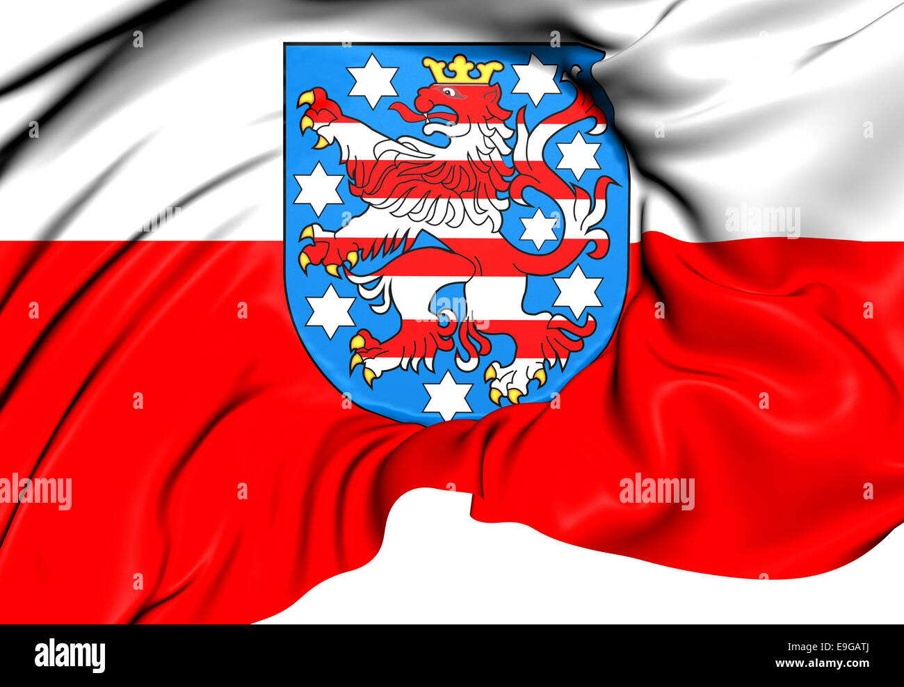Flag of Thuringia Stock Photo - Alamy