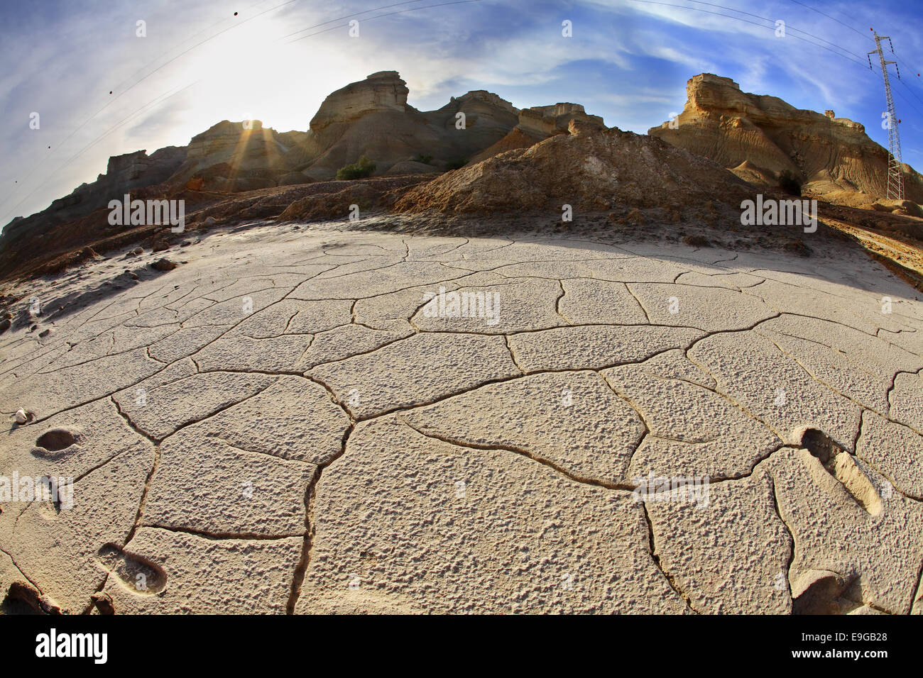 Dry ground in desert of Israel Stock Photo - Alamy
