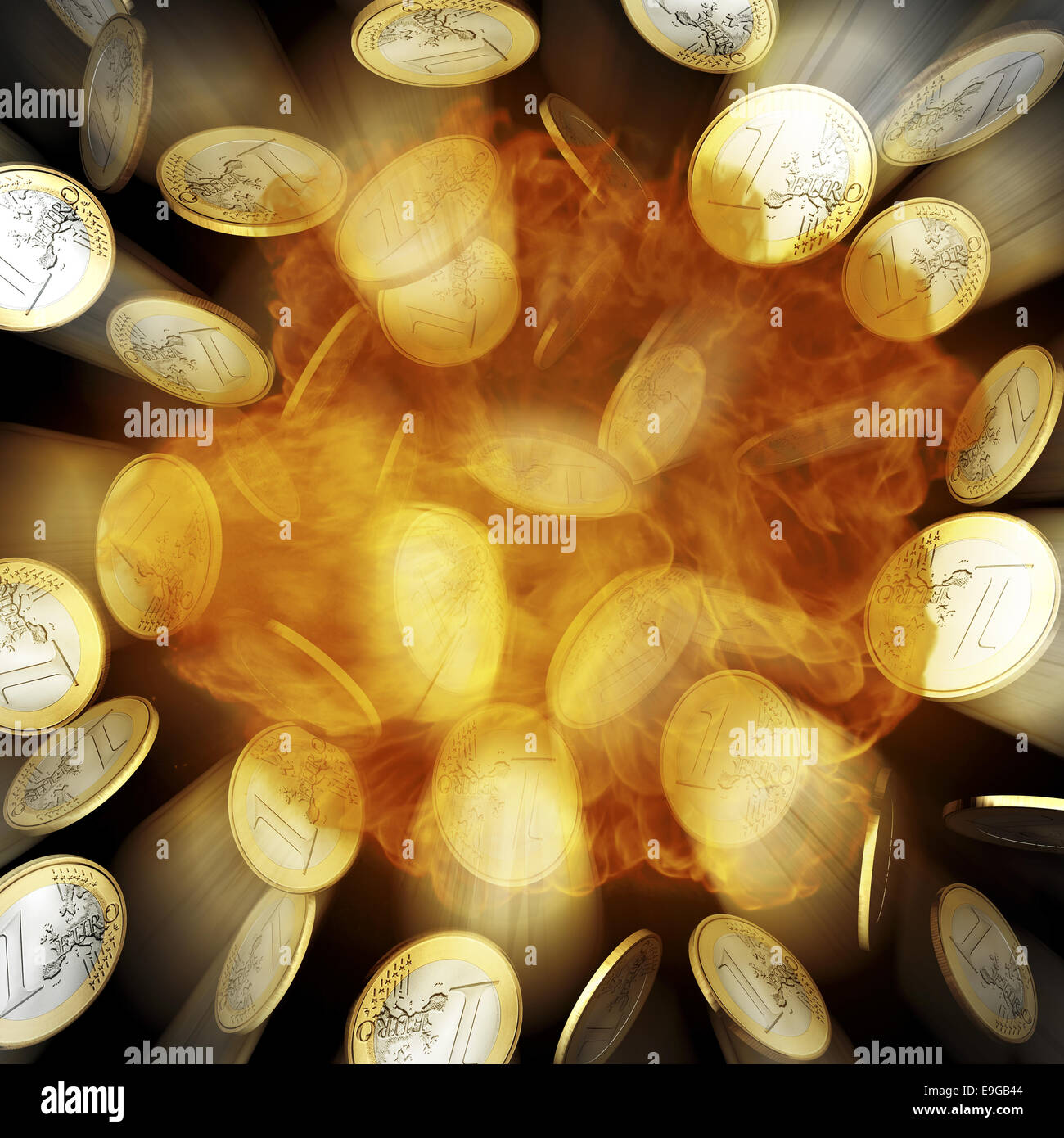 Raining coins hi-res stock photography and images - Alamy