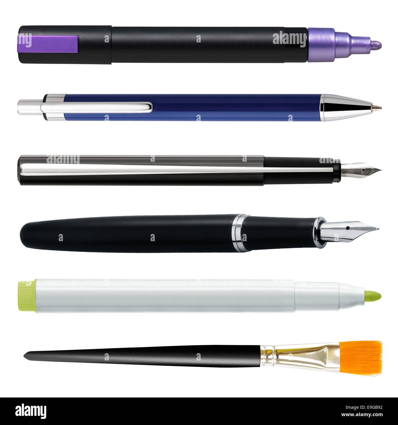 Study with highlighter pens hi-res stock photography and images - Alamy