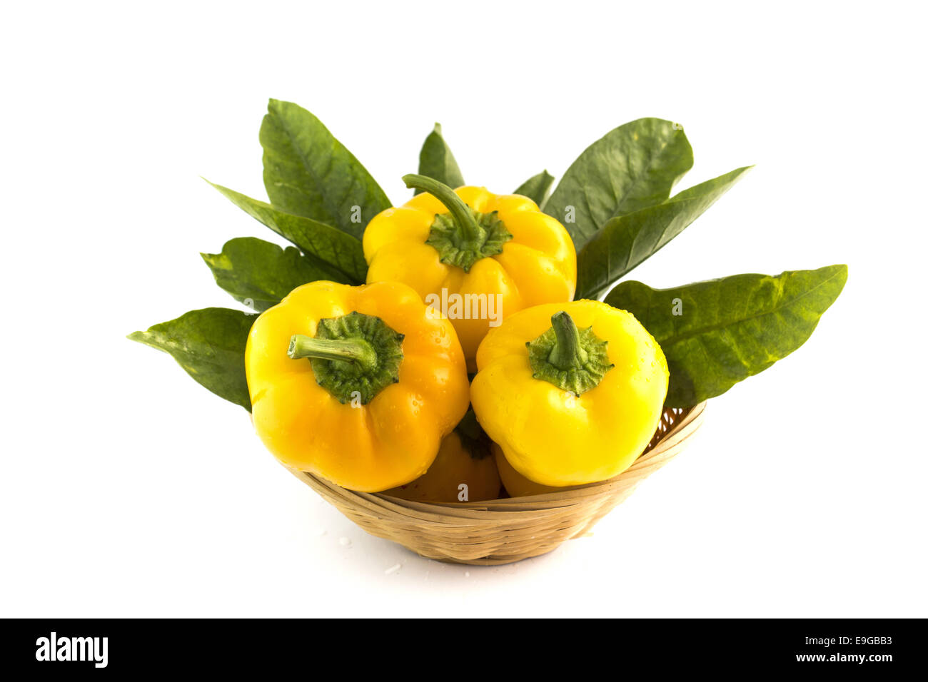 Cut yellow pepper Cut Out Stock Images & Pictures - Alamy