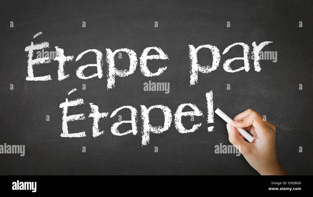 Step by Step (In French Stock Photo - Alamy