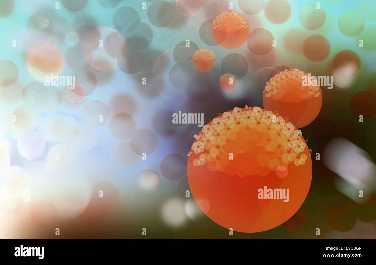 cell infection graphic Stock Photo - Alamy