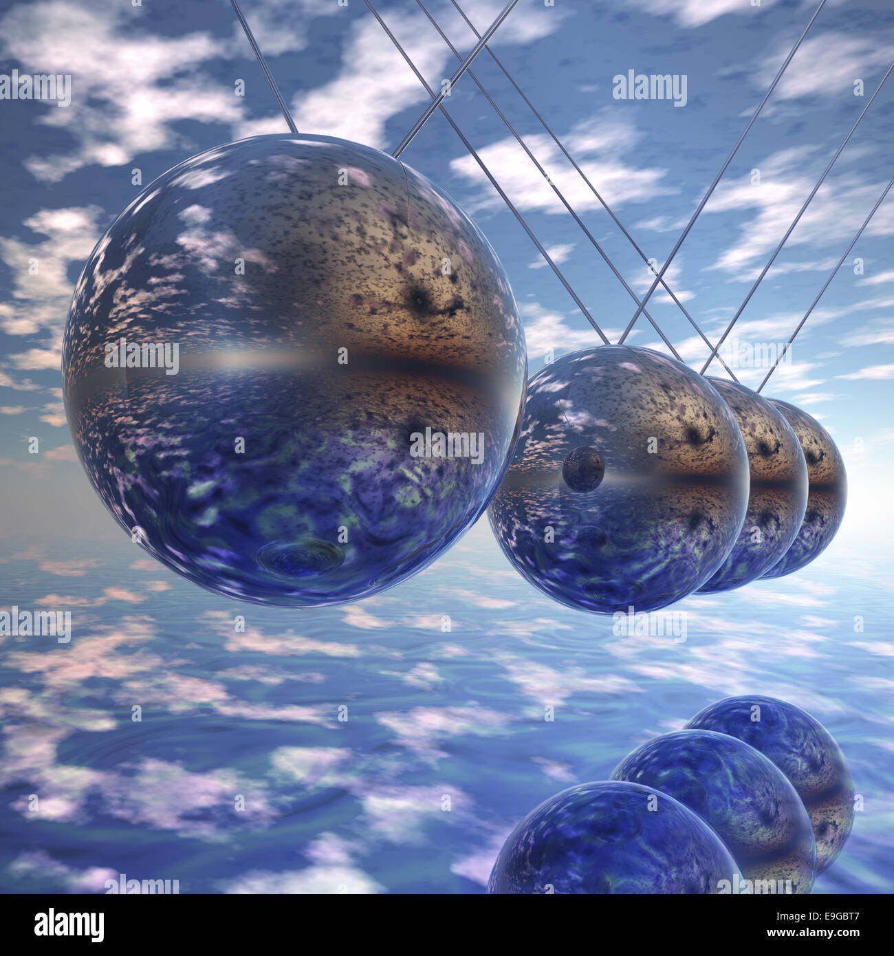 Newtons pendel hi-res stock photography and images - Alamy