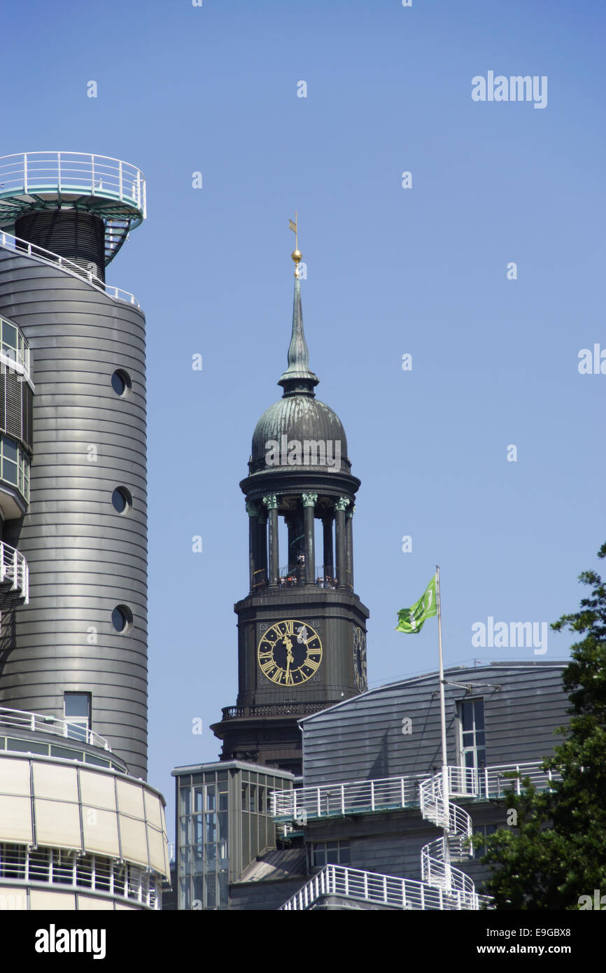 St michaelis kirchturm hi-res stock photography and images - Alamy
