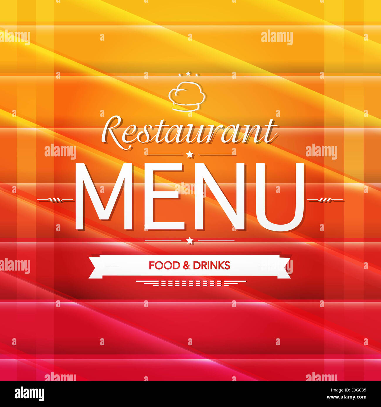 Color Restaurant Menu Design Stock Photo - Alamy