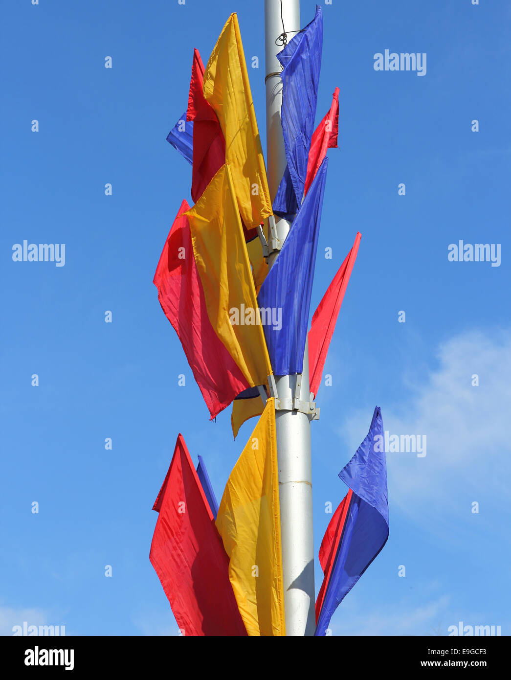 Flags on blue background hi-res stock photography and images - Alamy