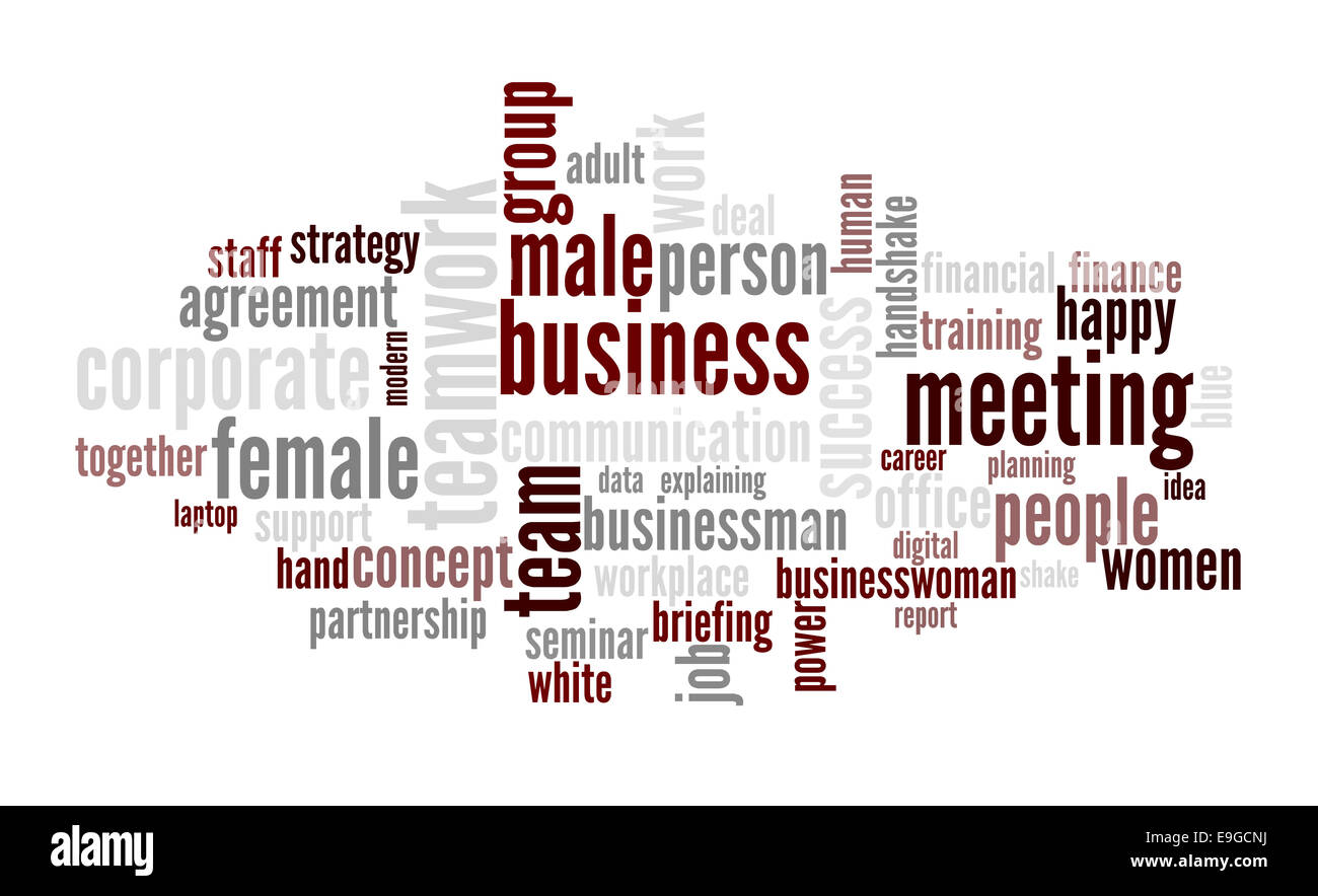 Business text cloud Stock Photo - Alamy