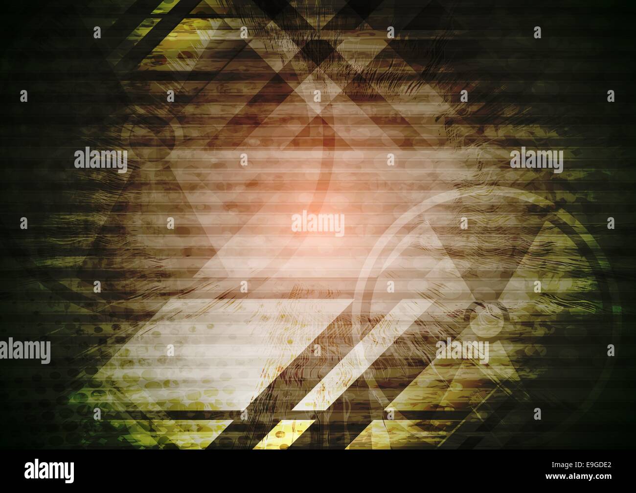 Grunge tech background with nuclear radiation symb Stock Photo - Alamy