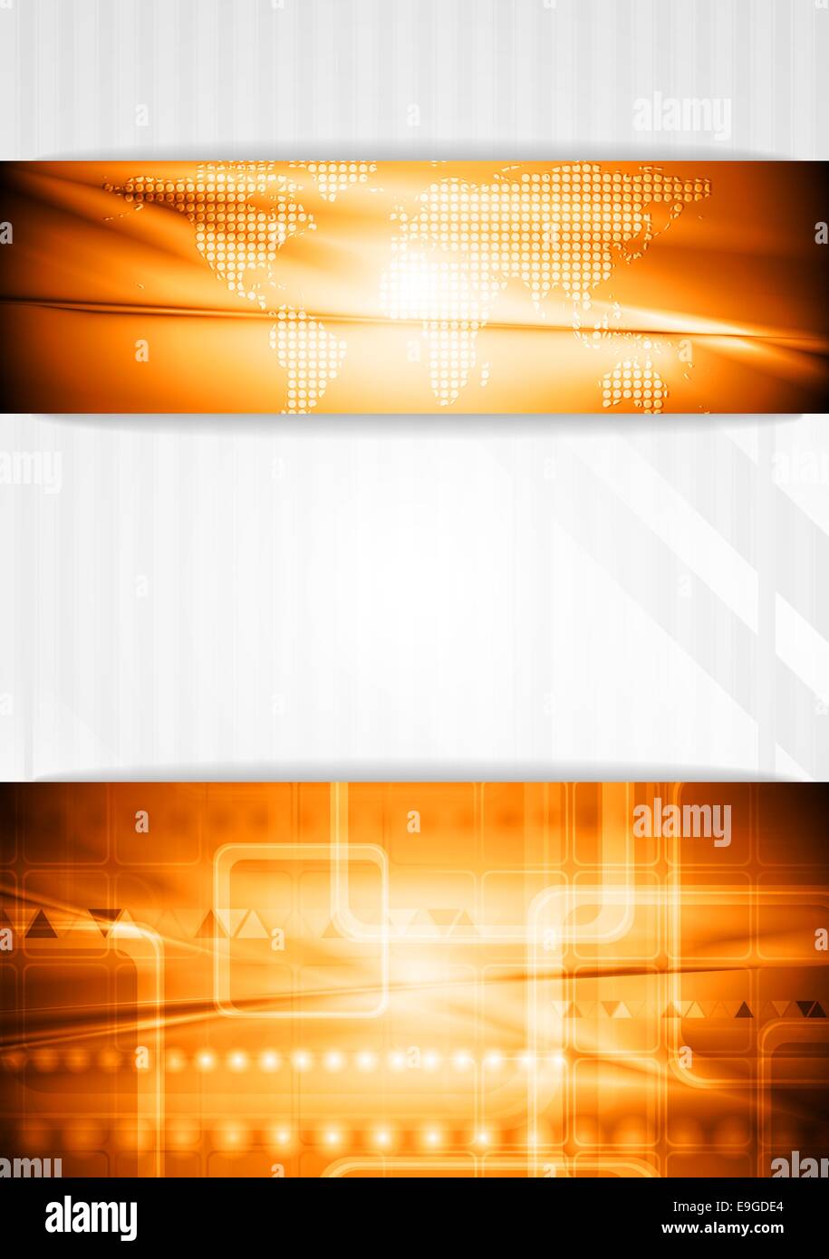 Modern tech business background with world map Stock Photo - Alamy