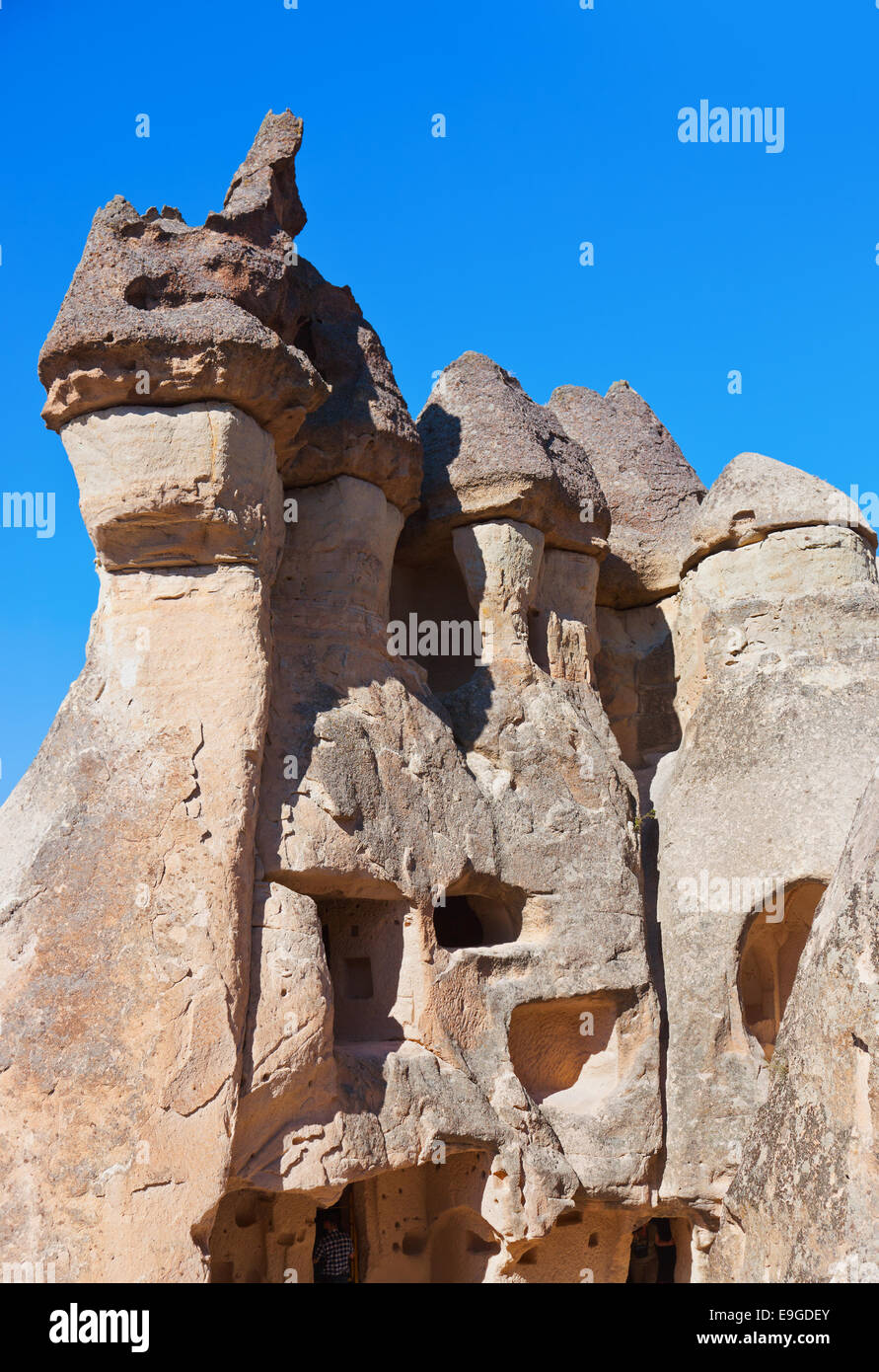 Fairy chimneys (rock formations) at Cappadocia Turkey Stock Photo - Alamy