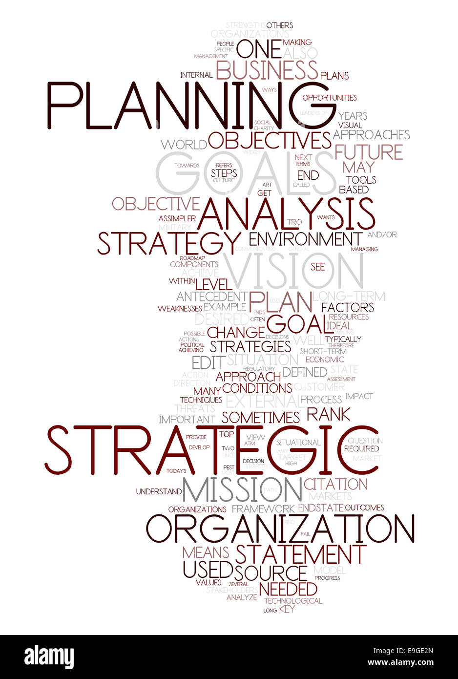 strategy text cloud Stock Photo - Alamy