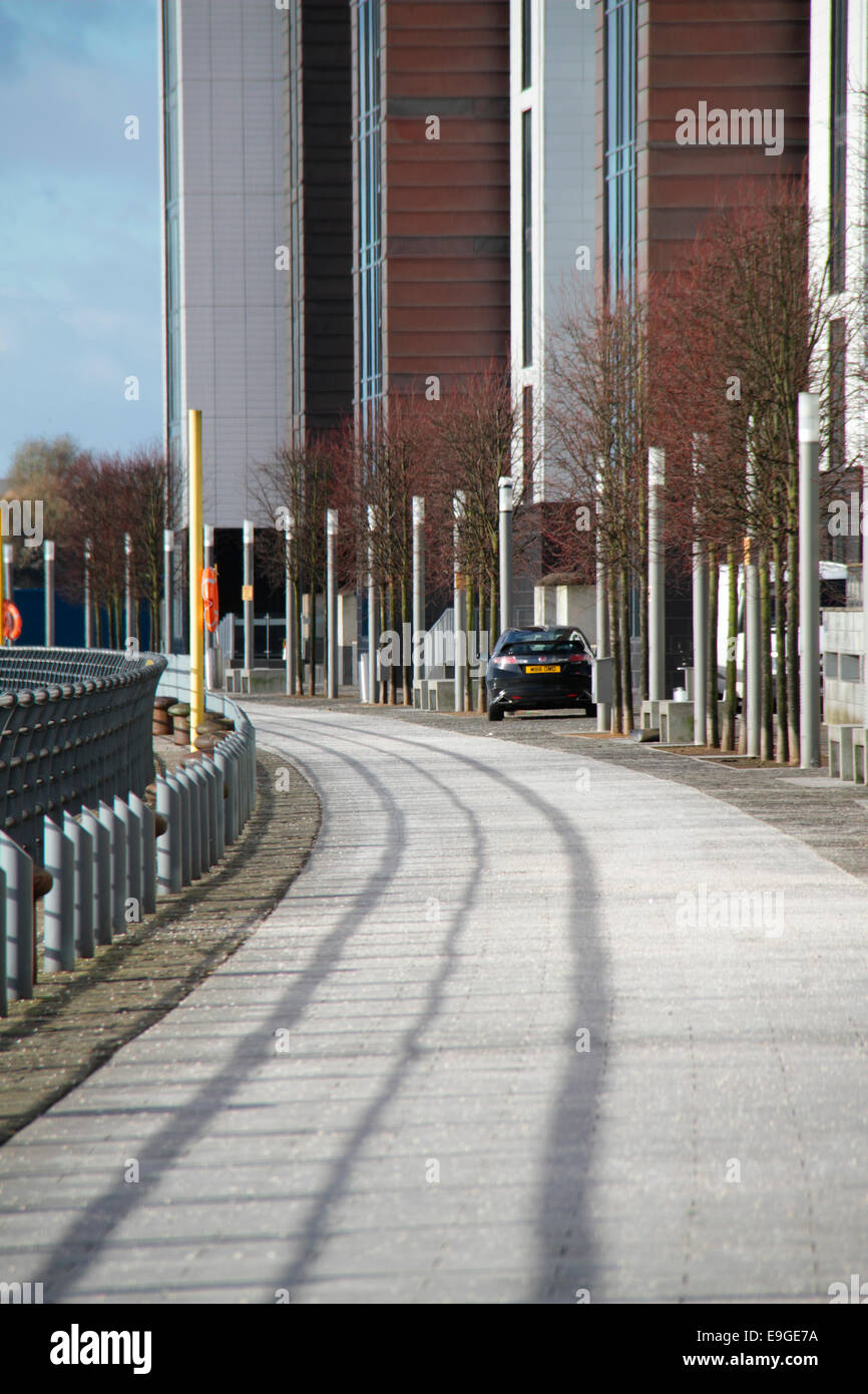 New apartments at Glasgow Harbour development. Part of Clyde riverside ...