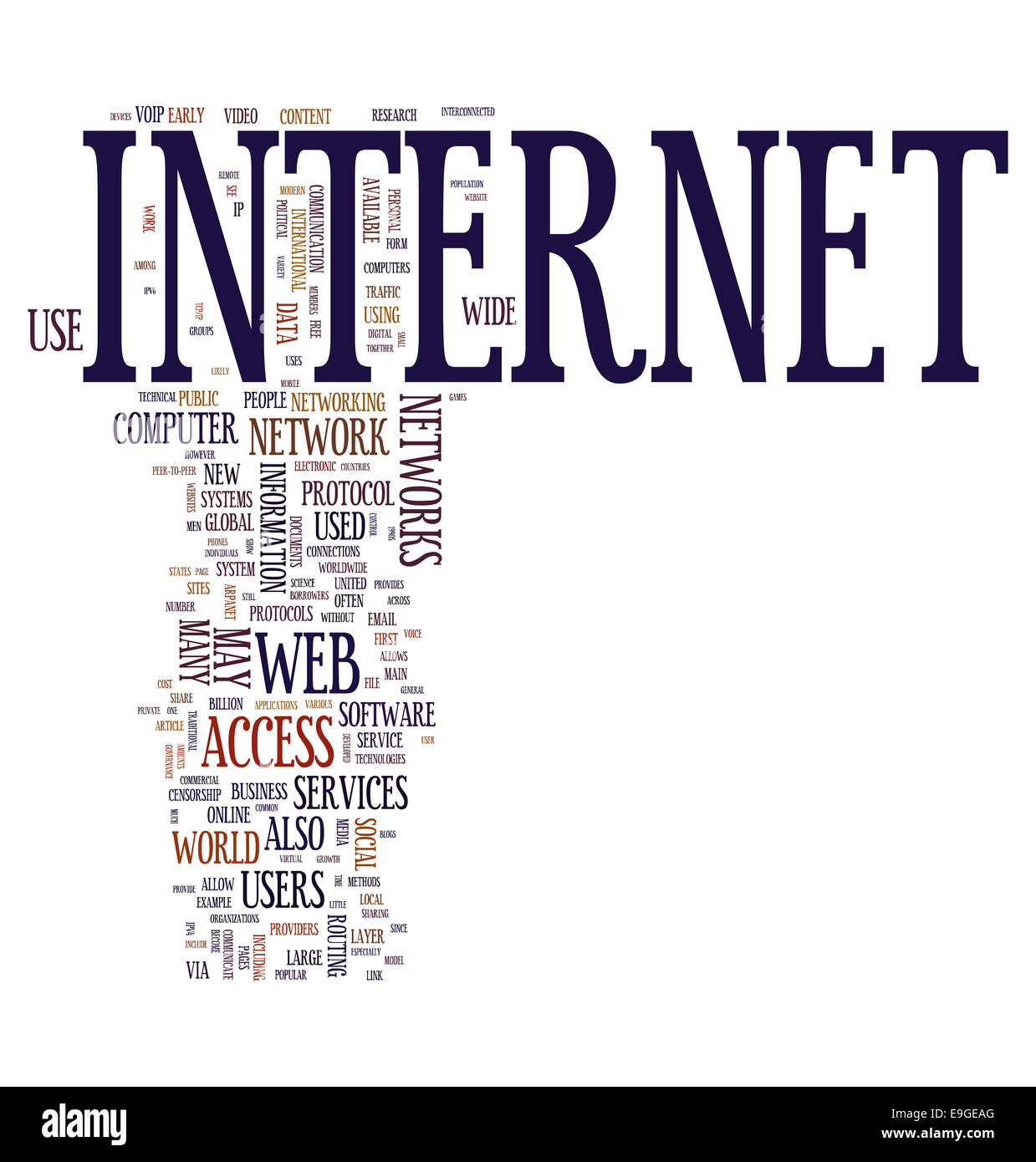 internet text cloud Stock Photo - Alamy