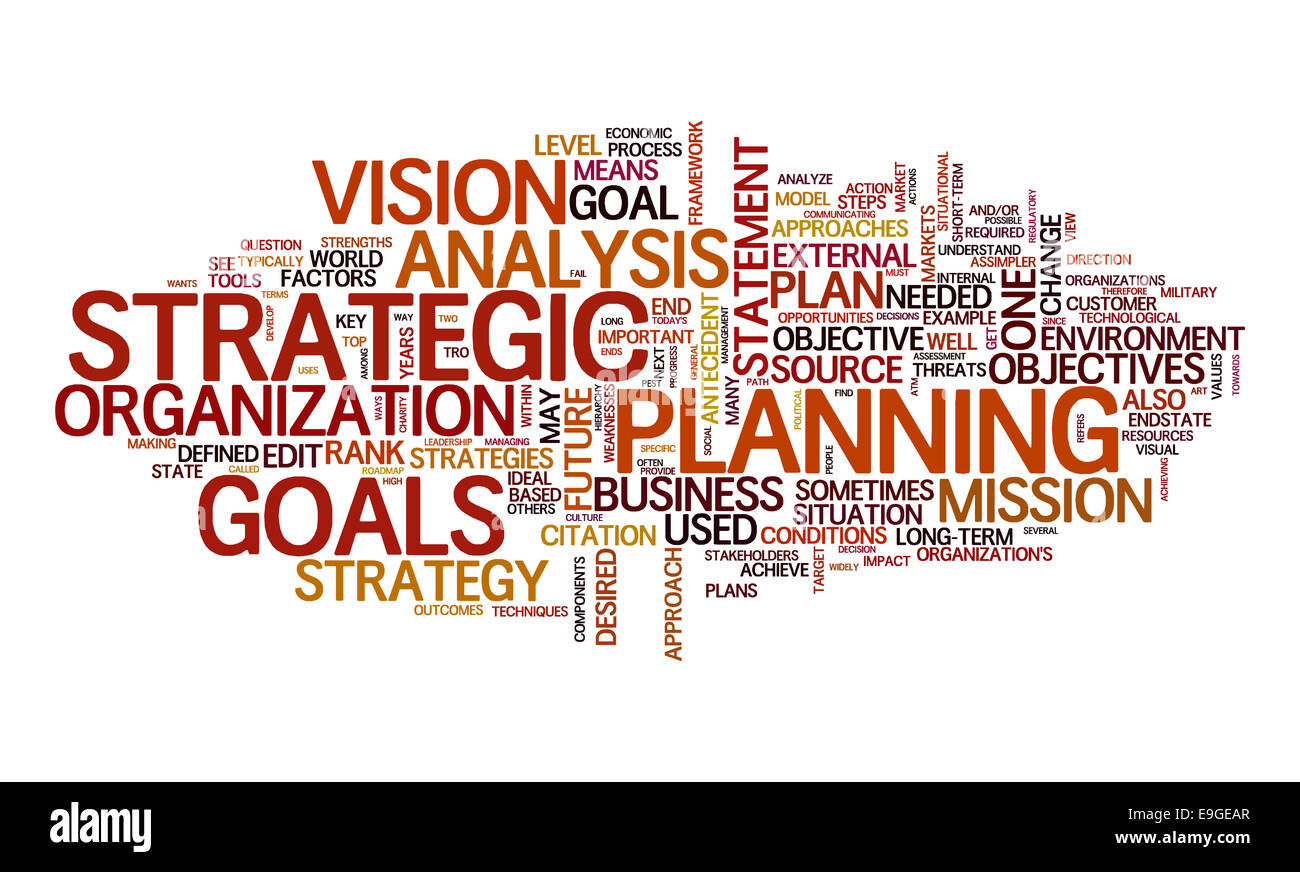 strategy text cloud Stock Photo - Alamy
