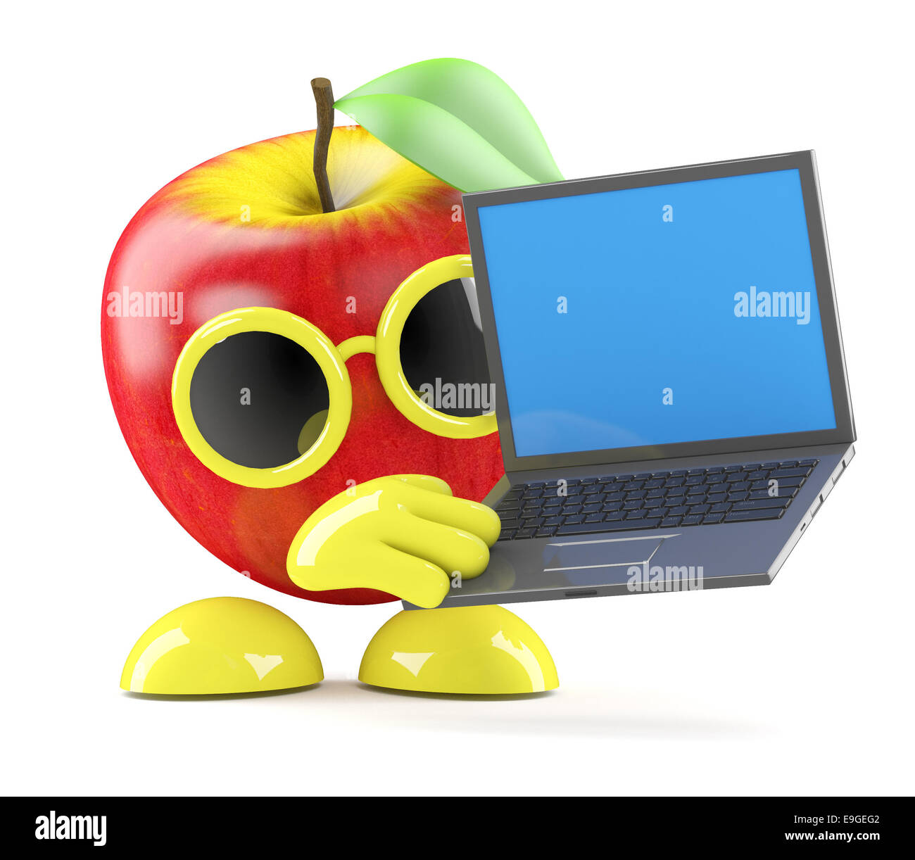 Laptop and food Cut Out Stock Images & Pictures - Alamy
