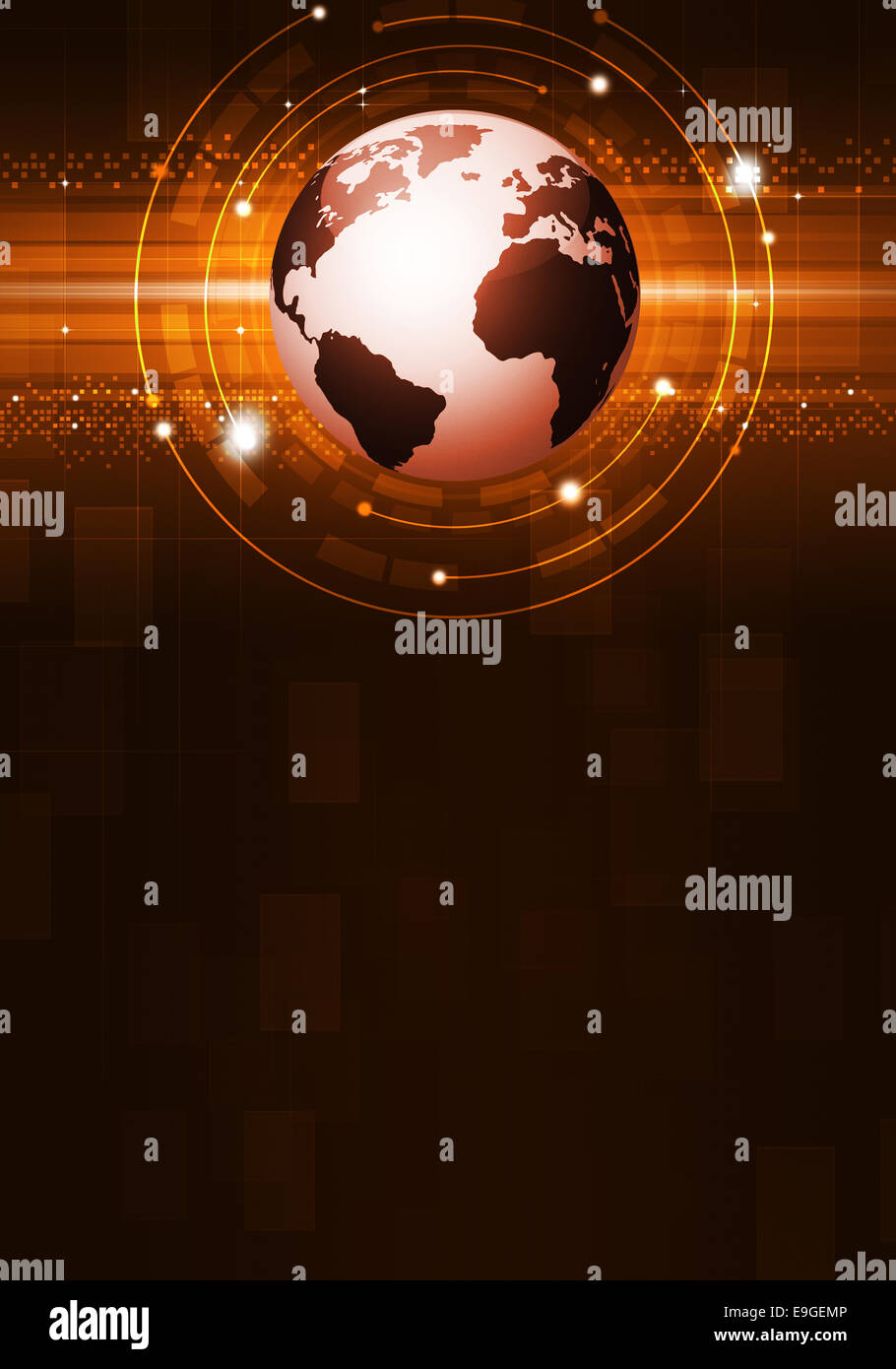 abstrcat technology red business concept communication background Stock ...