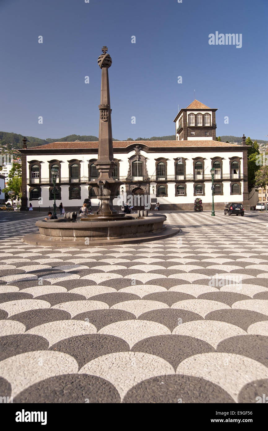Square on Madeira Stock Photo - Alamy