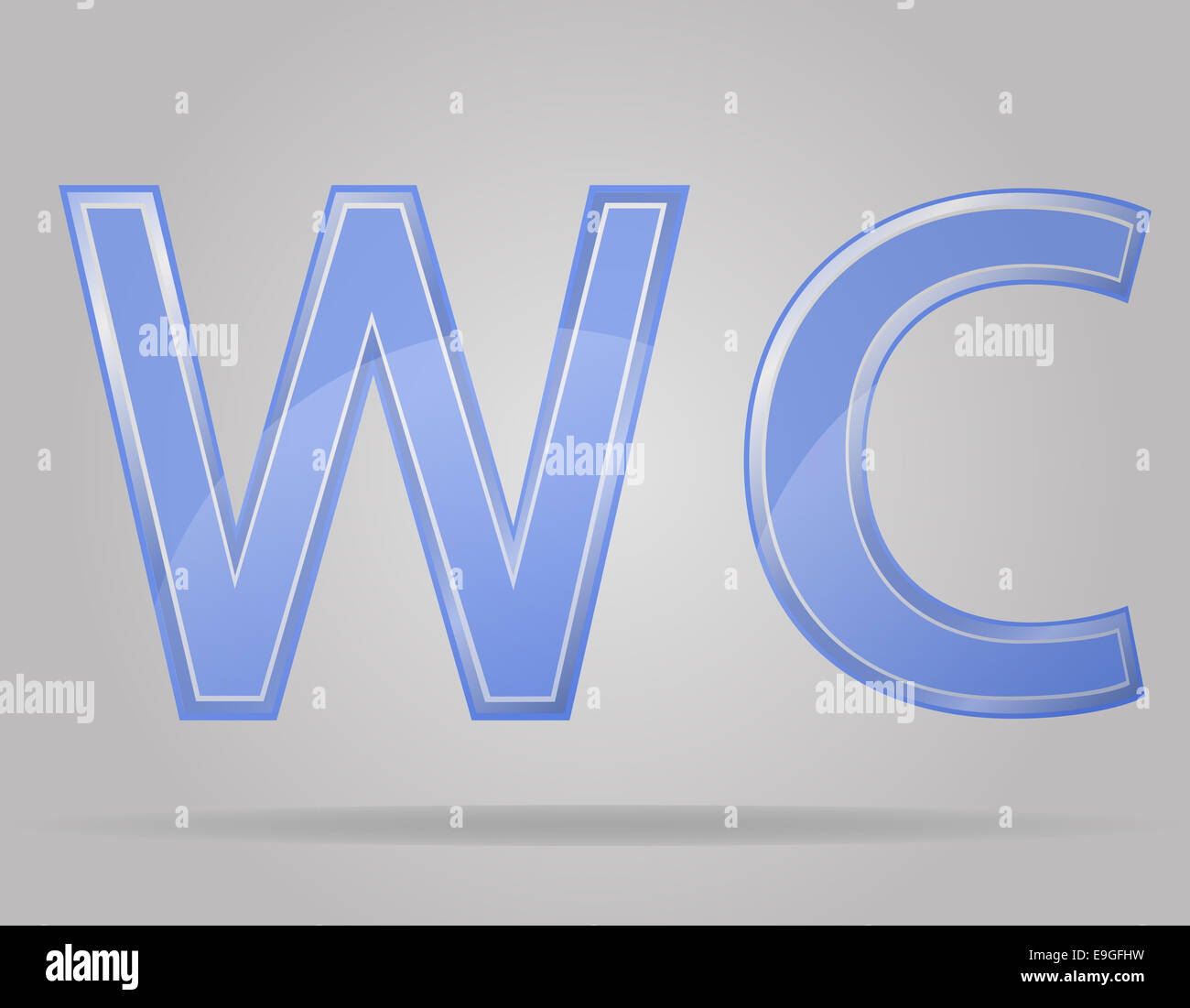 transparent sign toilet illustration isolated on gray background Stock ...