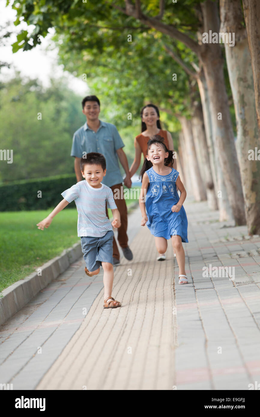 Girls chasing boys hi-res stock photography and images - Alamy