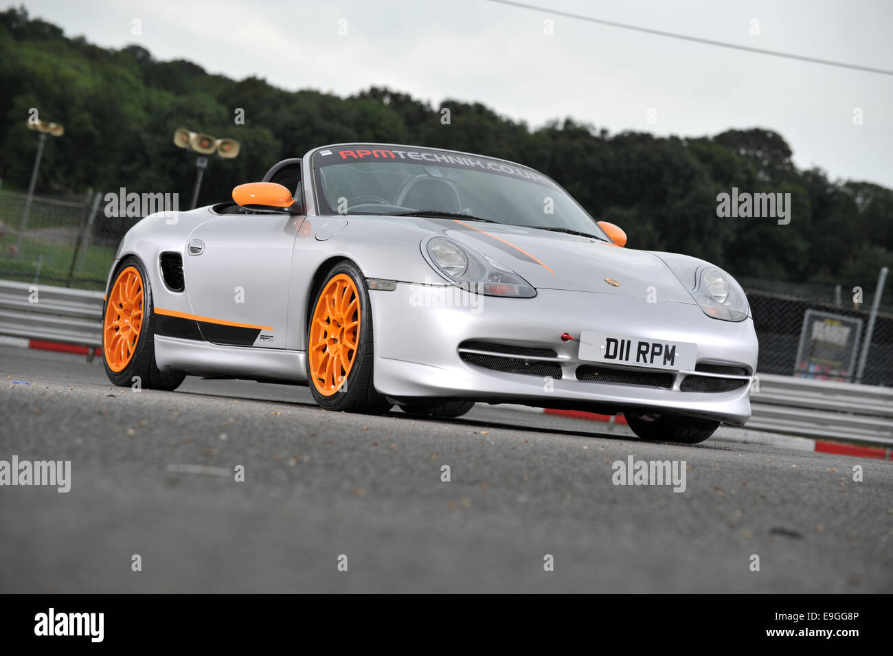 2007 Porsche Boxster sports car prepared for racing Stock Photo - Alamy